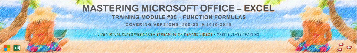 Excel Functions ♦ Create Function Formulas Calculations Solve Problems